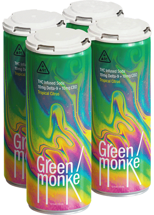 Green Monke THC 10mg Tropical Citrus | Total Wine & More