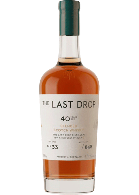 The Last Drop 15th Anniversary 40 Year Old Blended Scotch Whisky ...