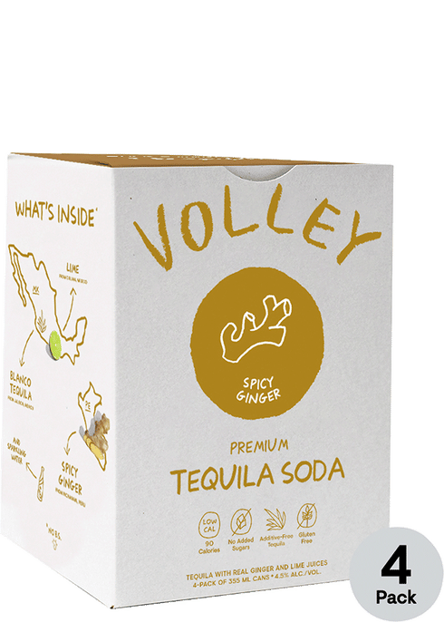 Volley Spicy Ginger Tequila Seltzer | Total Wine & More
