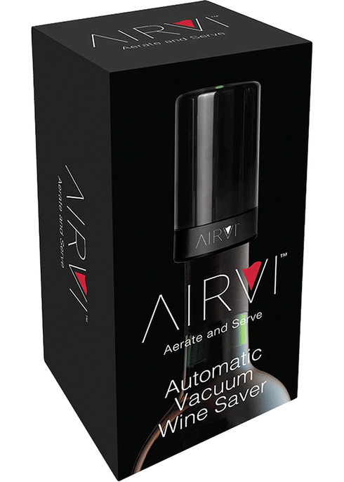 AirVi Vacuum Wine Saver Single Pack - Black | Total Wine & More