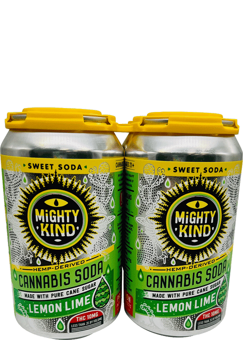 Mighty Kind THC 10mg Lemon Lime Soda | Total Wine & More