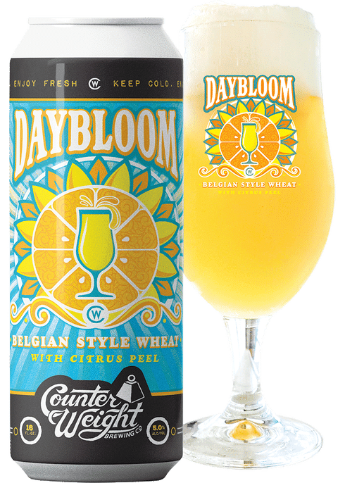 Counter Weight Daybloom Belgian Style Wheat Ale with Citrus Peel ...