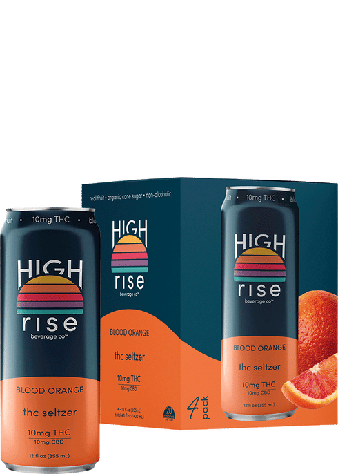 High Rise THC 10mg Blood Orange | Total Wine & More