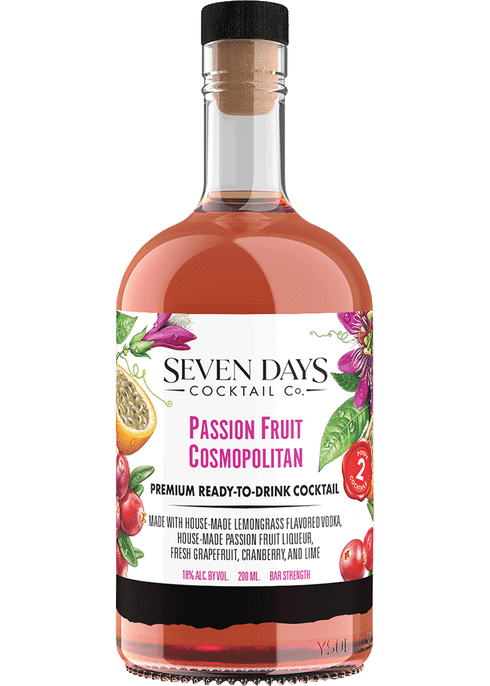 Seven Days Cocktail Co. Passion Fruit Cosmopolitan | Total Wine & More