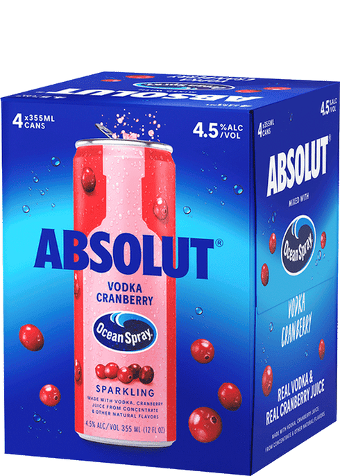 Absolut Ocean Spray Vodka Cranberry | Total Wine & More