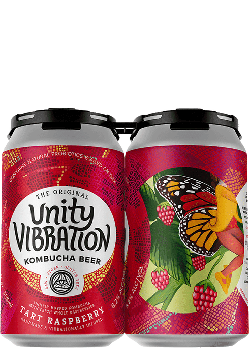 Unity Vibration Tart Raspberry | Total Wine & More - 4pk-12oz Cans
