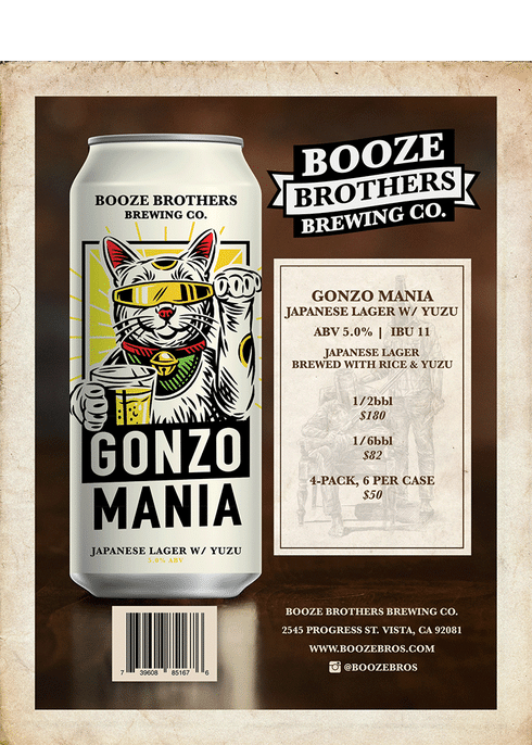 Booze Bros Gonzo Mania | Total Wine & More