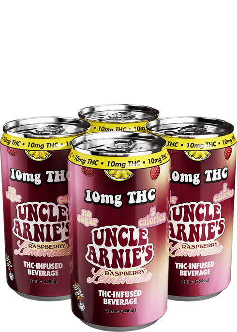 Uncle Arnie's THC 10mg Raspberry Lemonade | Total Wine & More