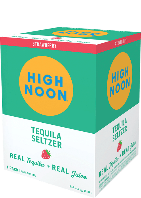 High Noon Hard Seltzer Tequila Strawberry | Total Wine & More