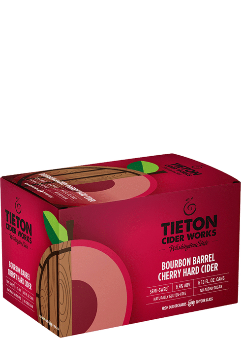 Tieton Bourbon Barrel Cherry Hard Cider | Total Wine & More