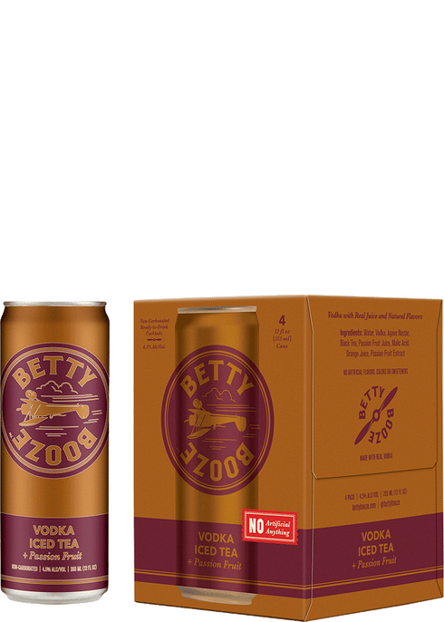 Betty Booze Vodka Iced Tea Passion Fruit | Total Wine & More