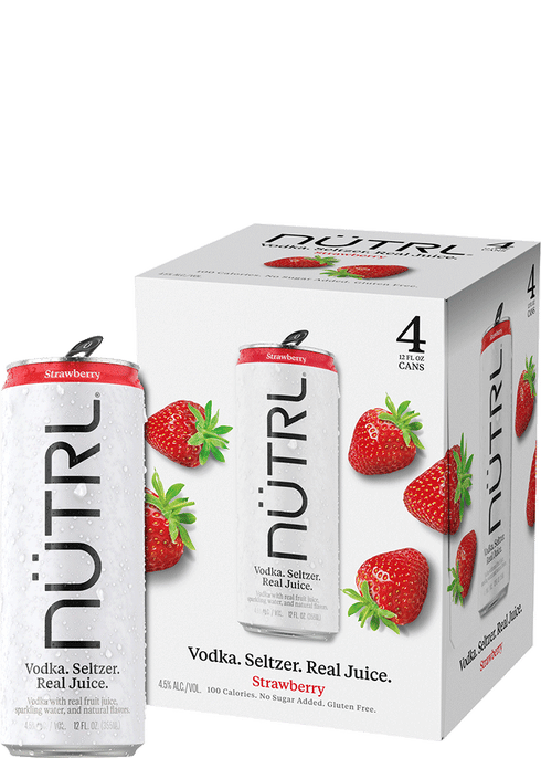 NUTRL Strawberry Vodka Seltzer | Total Wine & More