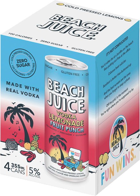 Beach Juice Vodka Lemonade Fruit Punch | Total Wine & More