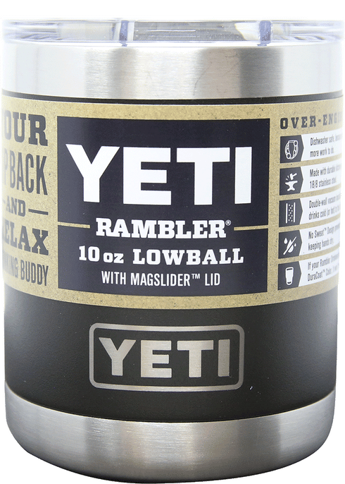 Yeti Rambler 10oz Mag Slider Lowball Black | Total Wine & More