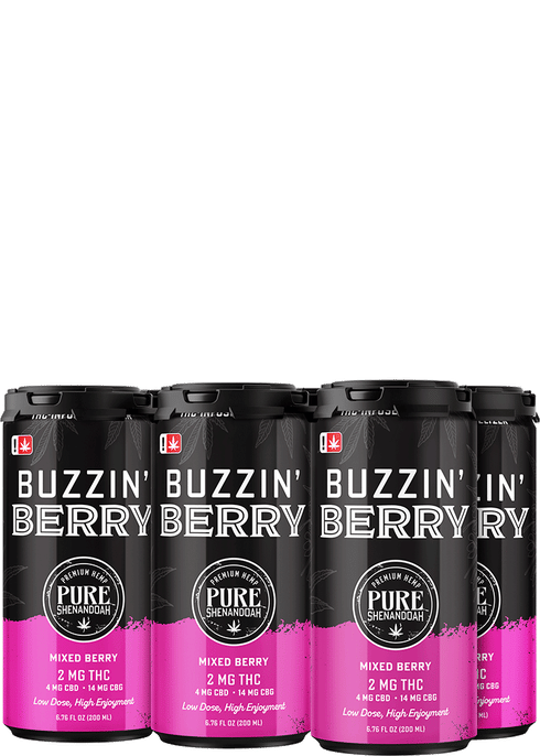 Pure Shenandoah THC 2mg Buzzin' Berry | Total Wine & More