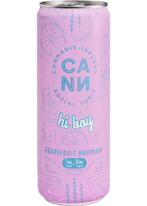 CANN Hi Boy THC 5mg Grapefruit Rosemary | Total Wine & More