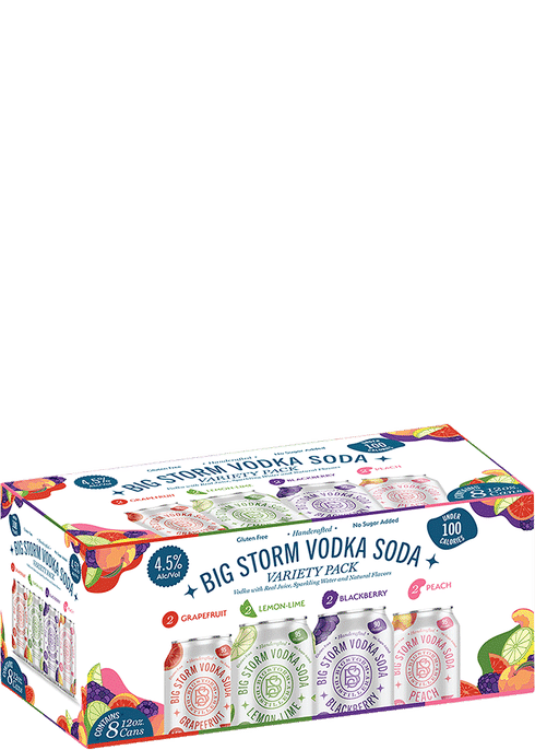 Big Storm Vodka Soda Variety Pack | Total Wine & More