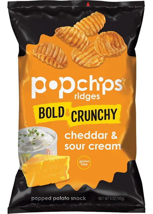 Popchips Cheddar and Sour Cream Ridges Chips | Total Wine & More