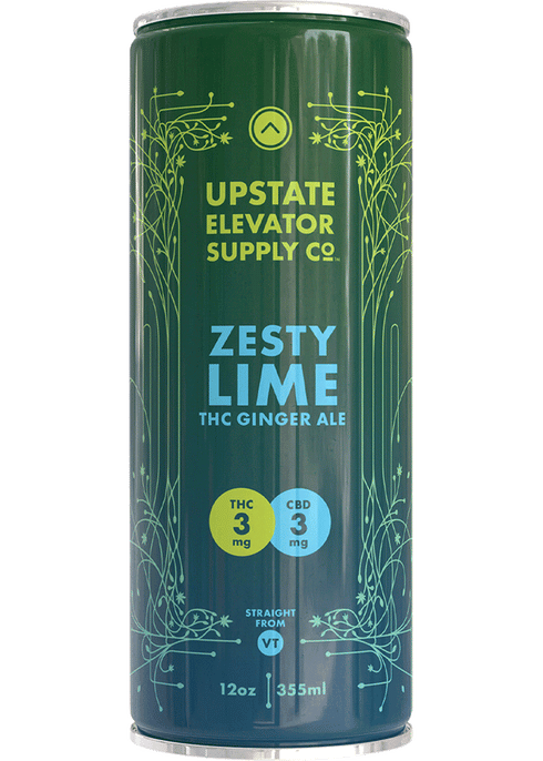 Upstate Elevator Co THC 3mg Zesty Lime Ginger Ale CT | Total Wine & More