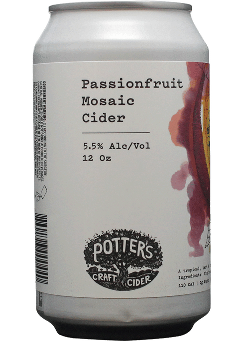 Potter's Passionfruit Mosaic Cider | Total Wine & More