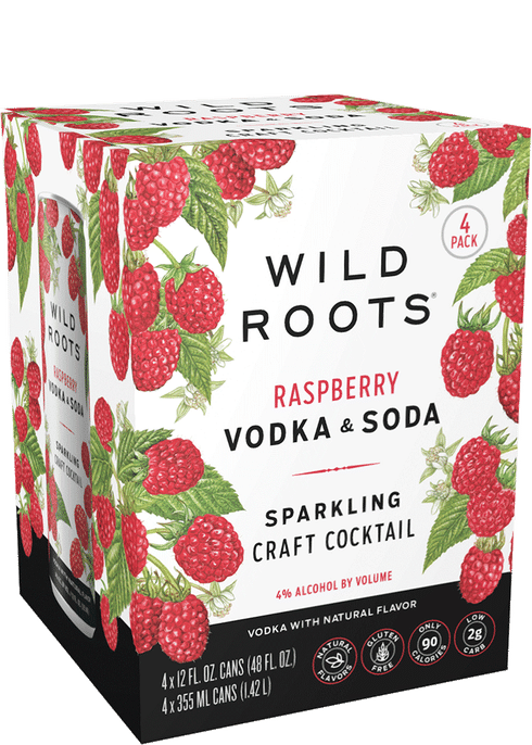 Wild Roots Raspberry Vodka Soda | Total Wine & More