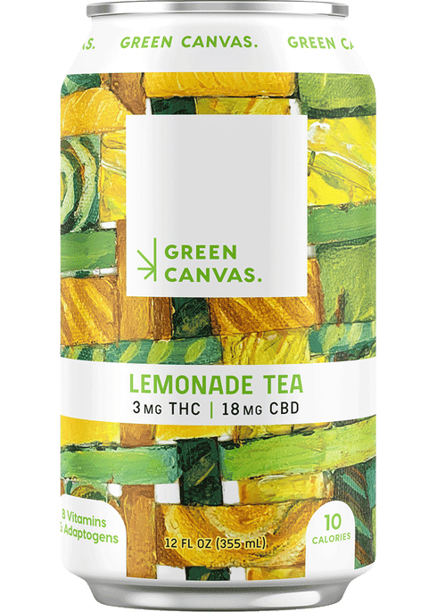 Green Canvas THC 3mg Lemonade Tea | Total Wine & More