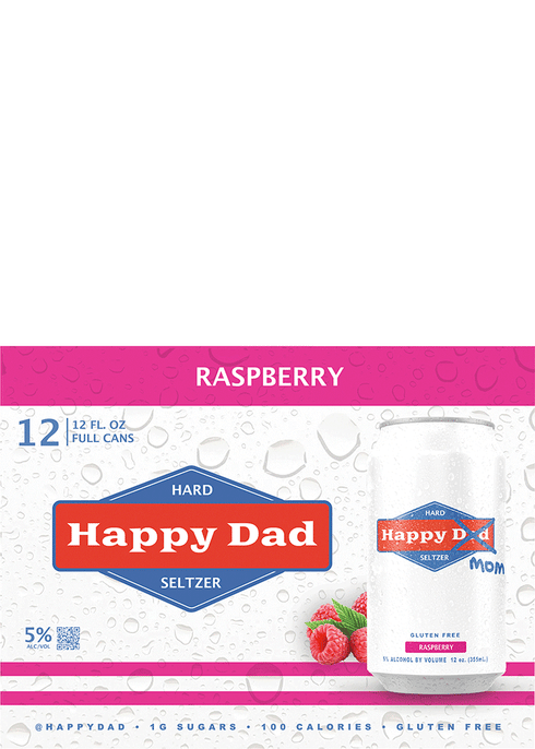 Happy Dad Hard Seltzer Raspberry Mom | Total Wine & More