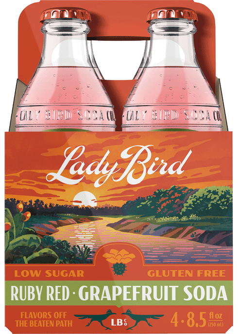 Lady Bird Ruby Red Grapefruit Soda | Total Wine & More