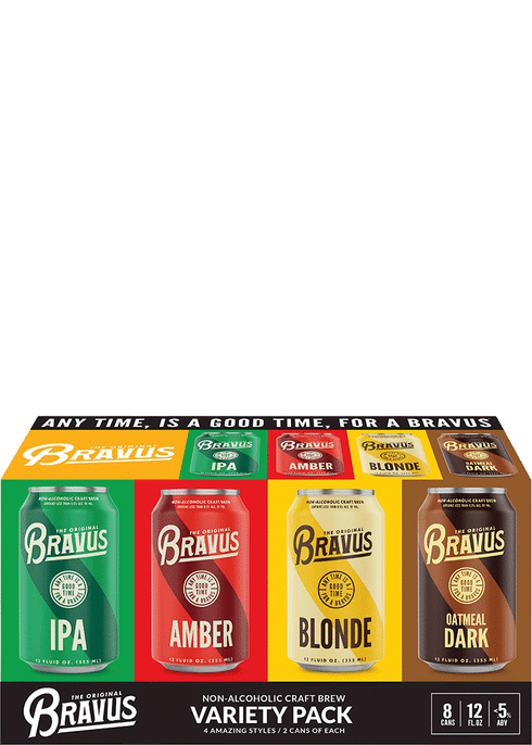 Bravus Non-Alcoholic Beer Variety Pack | Total Wine & More