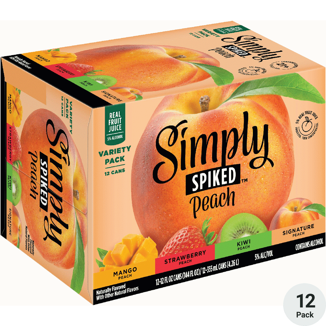 Simply Spiked Peach Variety Pack | Total Wine & More
