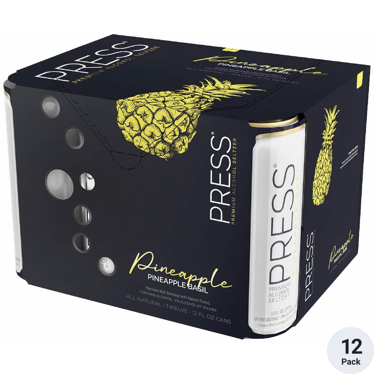 Press Premium Pineapple Basil Seltzer | Total Wine & More