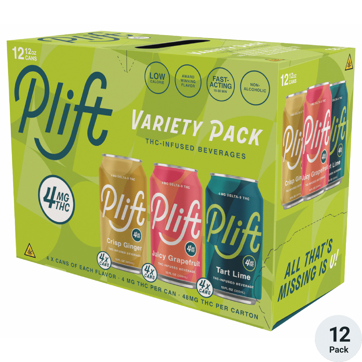 Plift THC 4mg Variety Pack | Total Wine & More