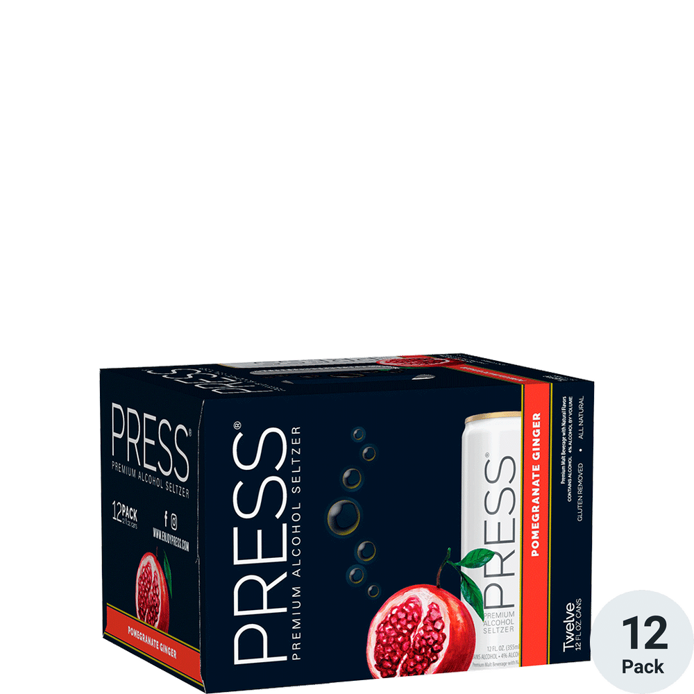 Press Premium Alcohol Seltzer Pomegranate Ginger | Total Wine & More