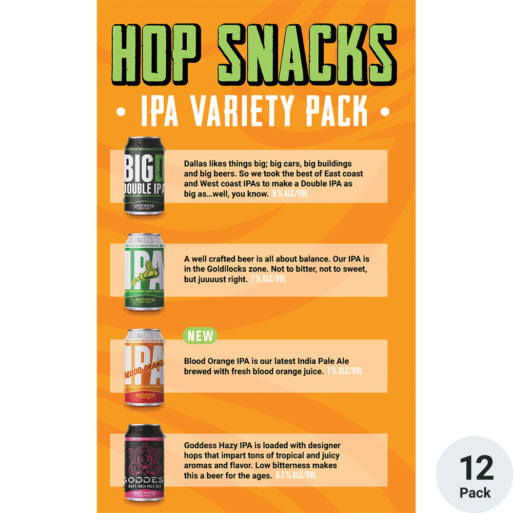 Lakewood Hop Snack IPA Variety | Total Wine & More