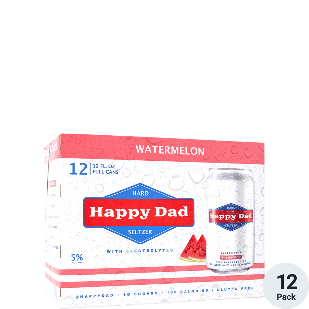 Happy Dad Hard Seltzer Watermelon | Total Wine & More