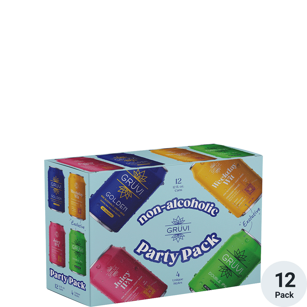 Gruvi Non-Alcoholic Variety Pack | Total Wine & More - 12pk-12oz Cans