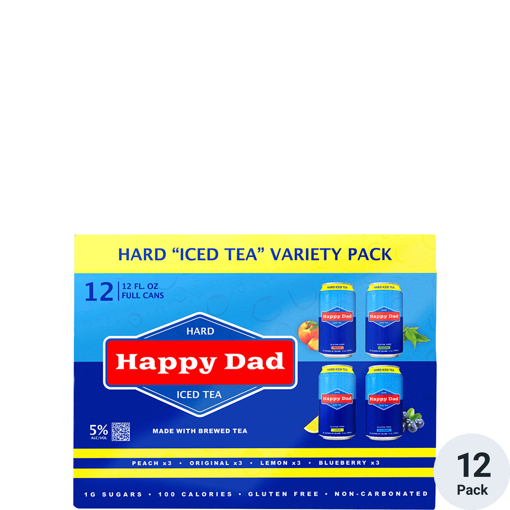 Happy Dad Hard Tea Variety Pack | Total Wine & More