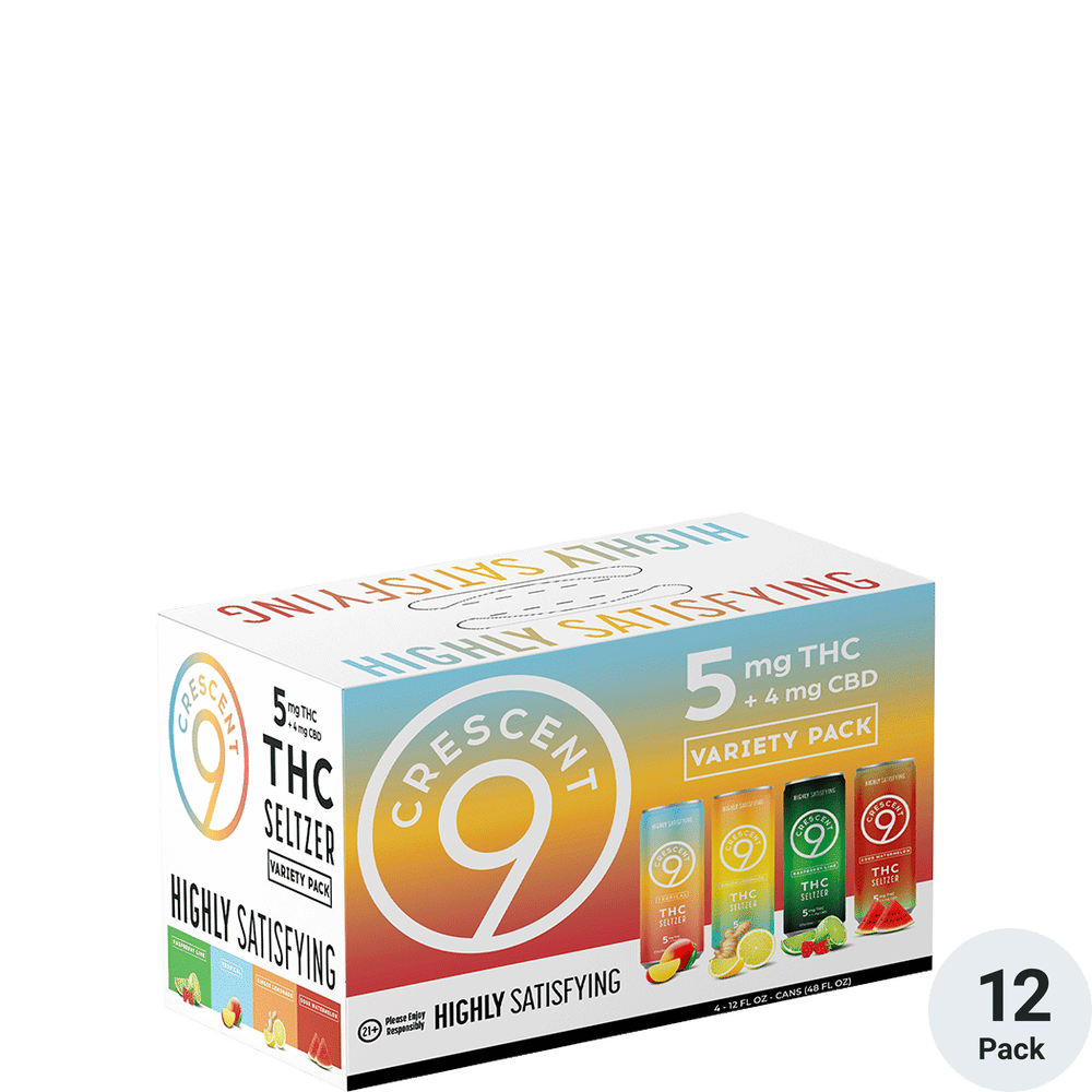 Crescent 9 THC 5mg Seltzer Variety Pack | Total Wine & More
