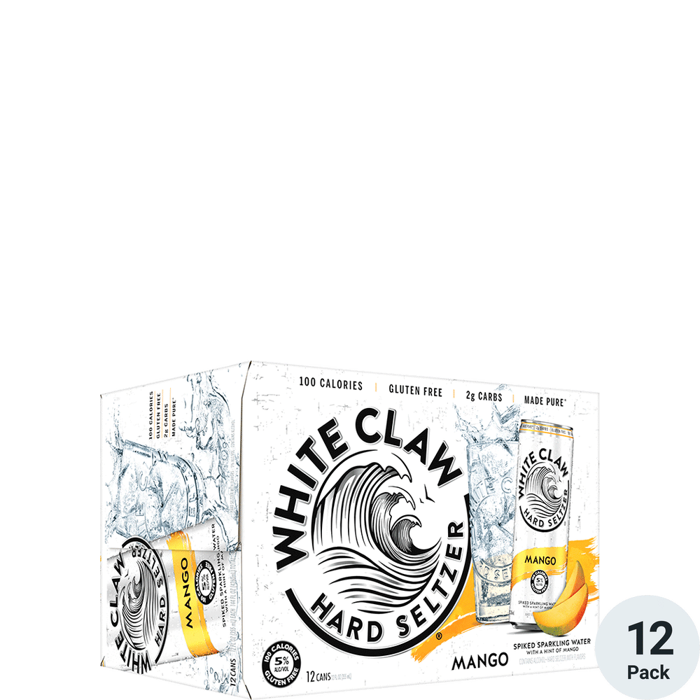 White Claw Hard Seltzer Mango | Total Wine & More - 12pk-12oz Cans