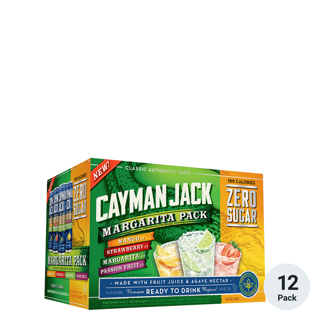 Cayman Jack Zero Sugar Margarita Variety 12pk 12oz Can | Total Wine & More