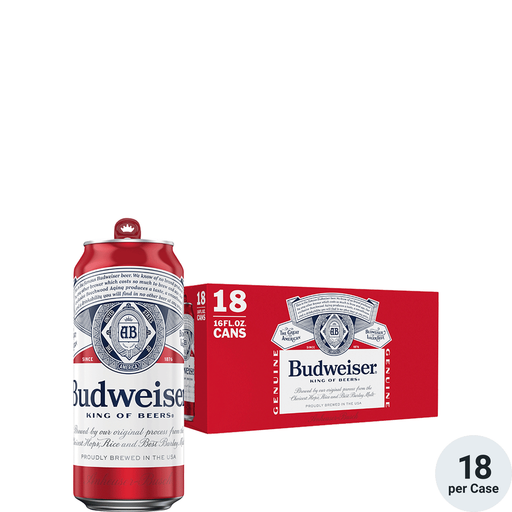 Budweiser American Lager Beer | Total Wine & More - 18-16oz Cans