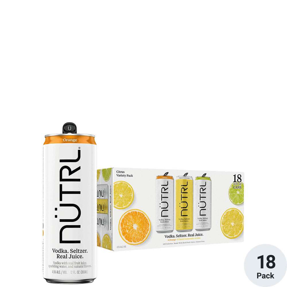 NUTRL Vodka Hard Seltzer Citrus Variety Pack | Total Wine & More