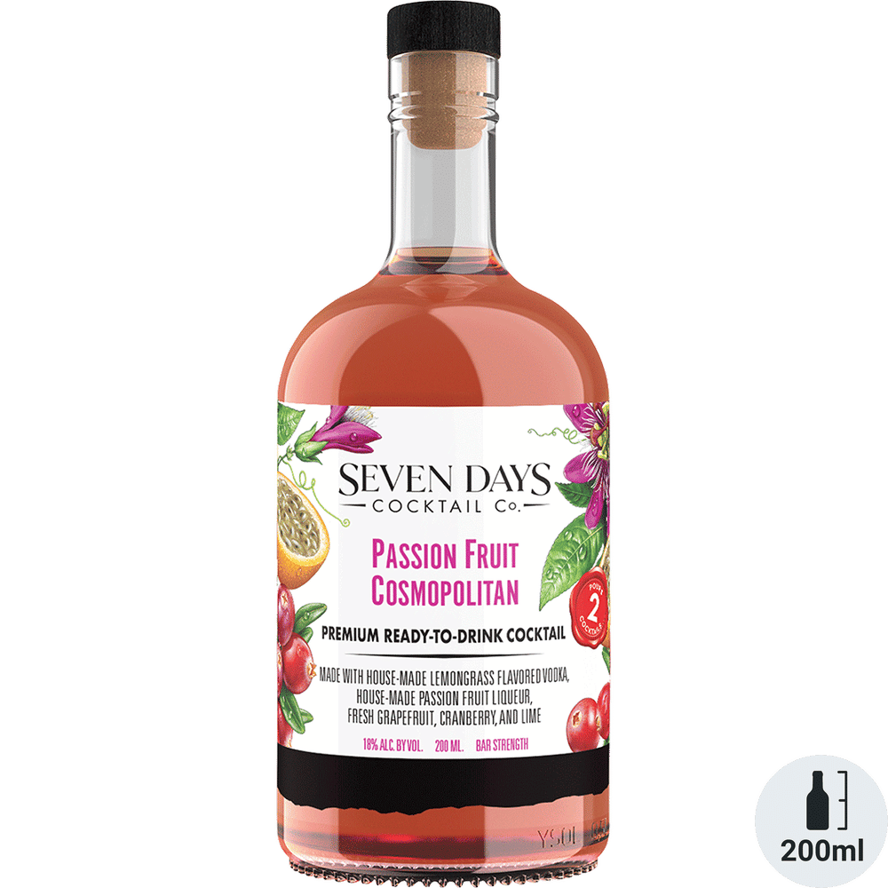 Seven Days Cocktail Co. Passion Fruit Cosmopolitan | Total Wine & More