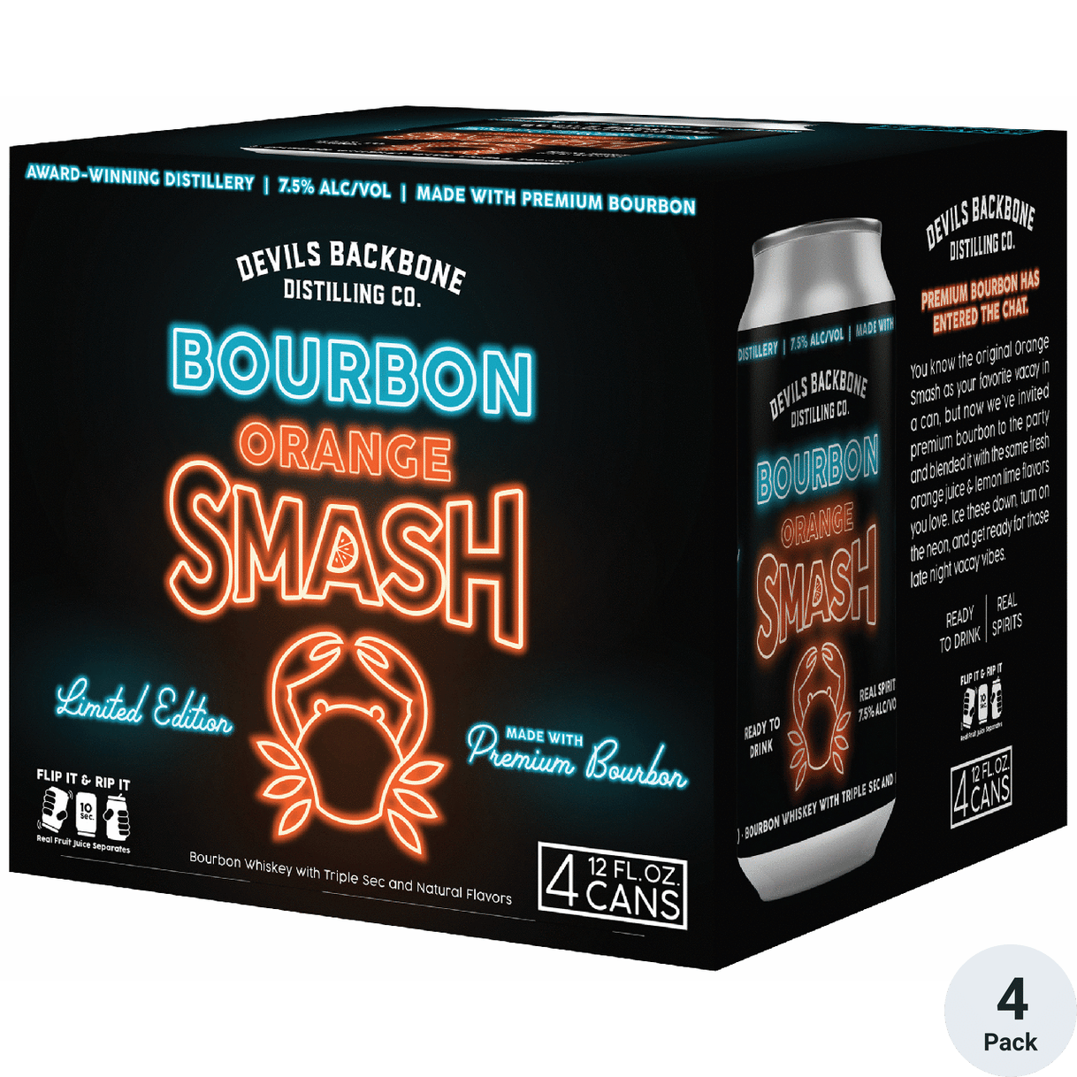 Devil's Backbone Bourbon Orange Smash | Total Wine & More