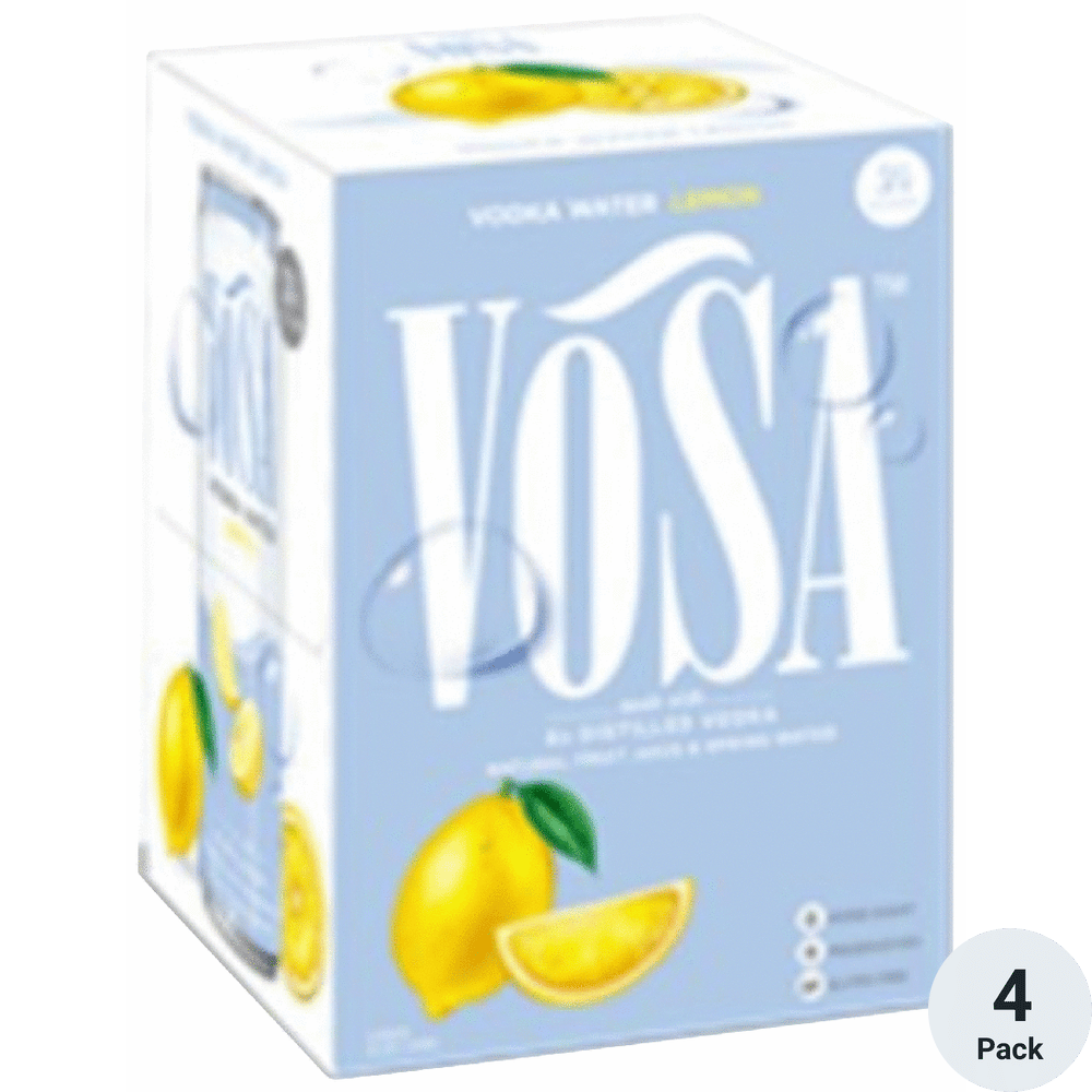 Vosa Vodka Lemon Water | Total Wine & More