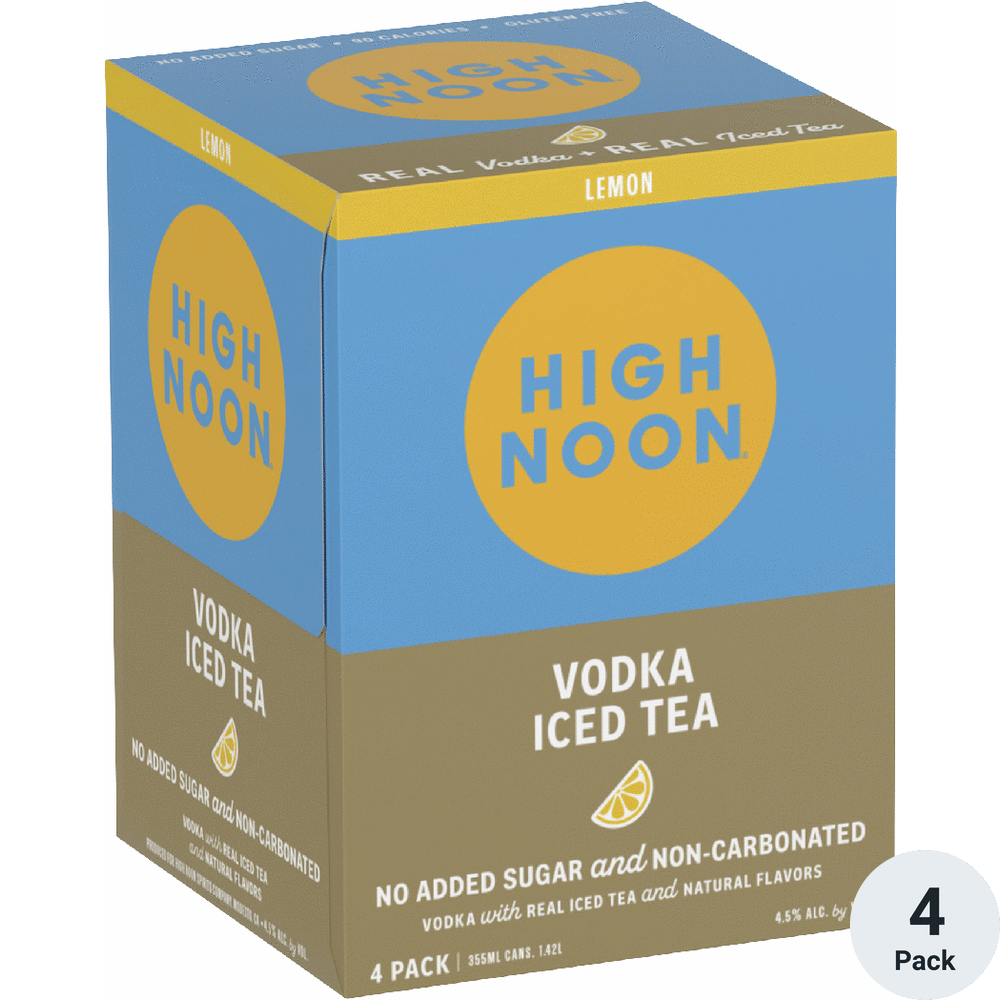 High Noon Vodka Hard Tea Lemon | Total Wine & More