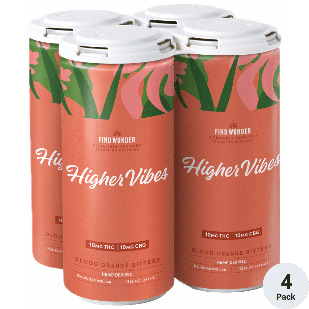 Find Wunder Higher Vibes THC 10mg Blood Orange | Total Wine & More