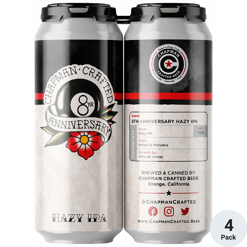 Chapman 8th Anniversary Hazy IPA | Total Wine & More