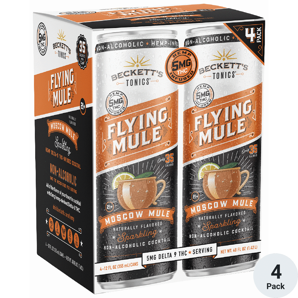 Beckett's Flying Mule THC 5mg Moscow Mule Sparkling Cocktail | Total Wine & More