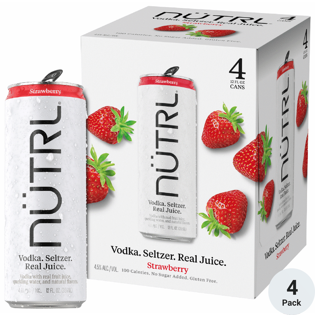 NUTRL Strawberry Vodka Seltzer | Total Wine & More